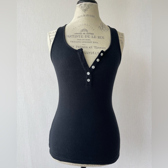 Marine Layer | Tops | 0 Cotton Ribbed Button Up Tank From Marine Layer ...